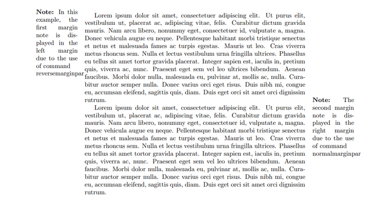 Footnotes and Margin Notes - TexReady Documentation